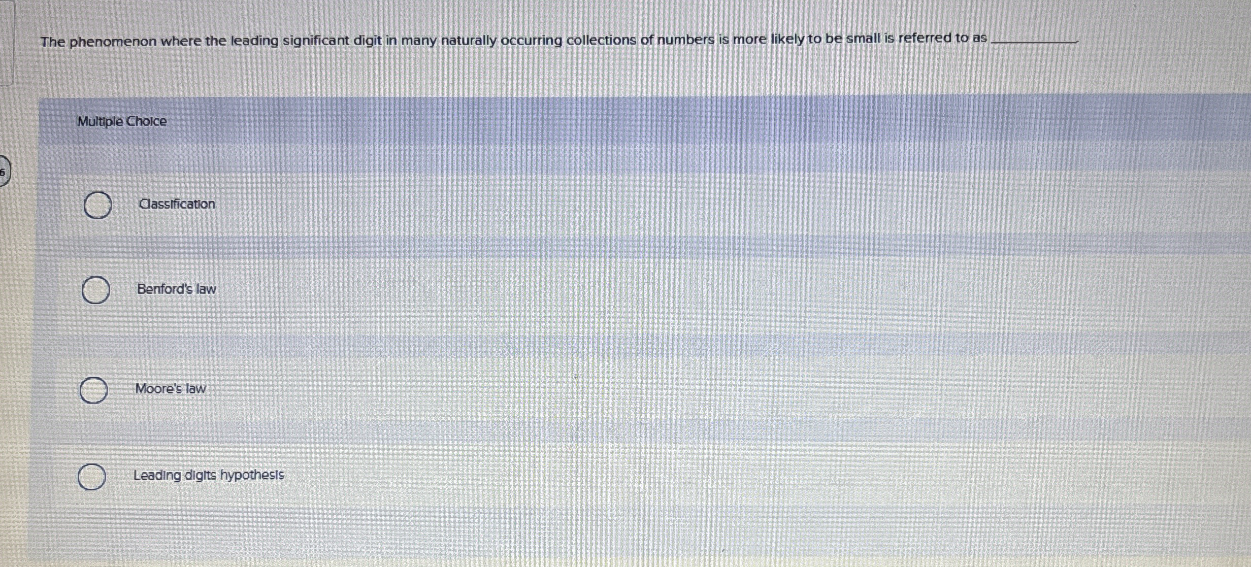 Solved The phenomenon where the leading significant digit in | Chegg.com