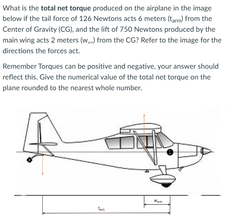 Solved by an EXPERT What is the total net torque produced on the airplane | Chegg.com