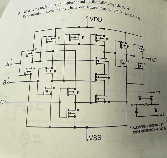 Solved What is the logic function implemented by the | Chegg.com