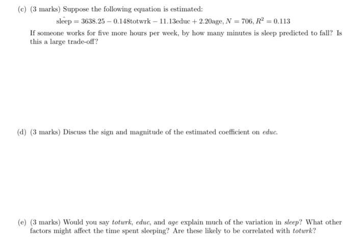 Solved (2) (14 marks) The following model is a simplified | Chegg.com