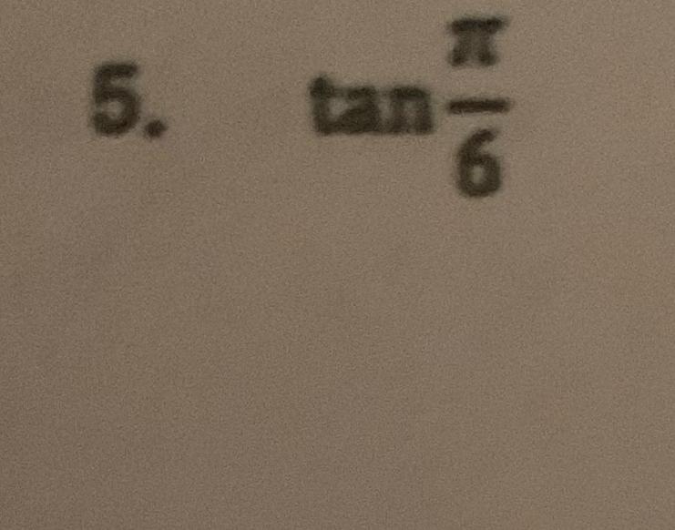 Solved tanπ6 | Chegg.com