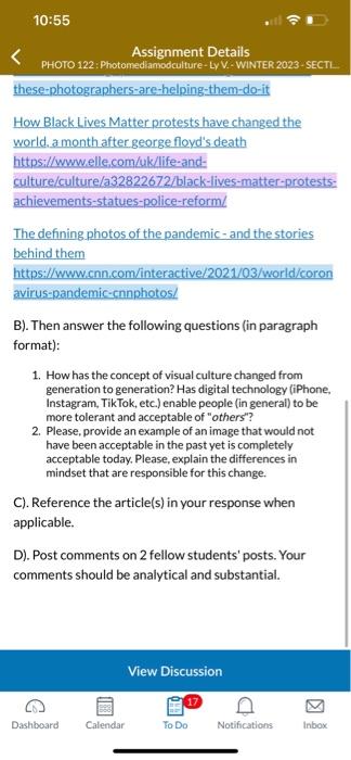 10:55 Assignment Details PHOTO 122: | Chegg.com