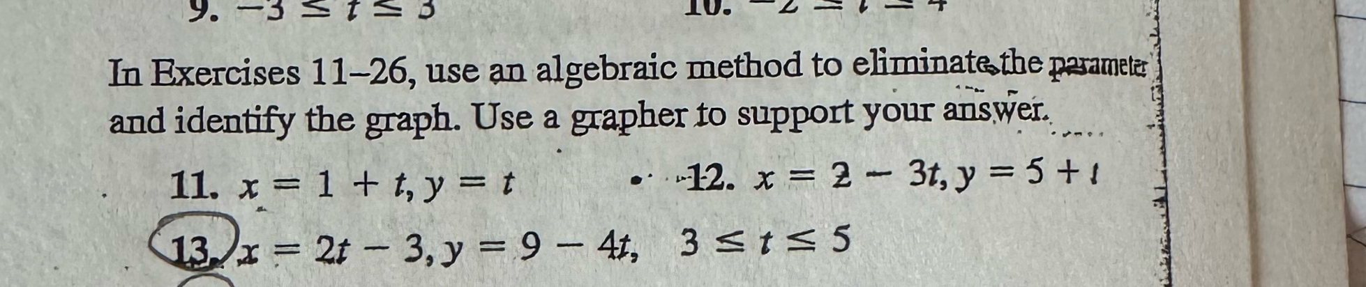 Solved In Exercises 11-26, ﻿use an algebraic method to | Chegg.com