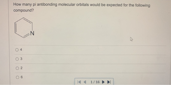 Solved How many pi antibonding molecular orbitals would be | Chegg.com