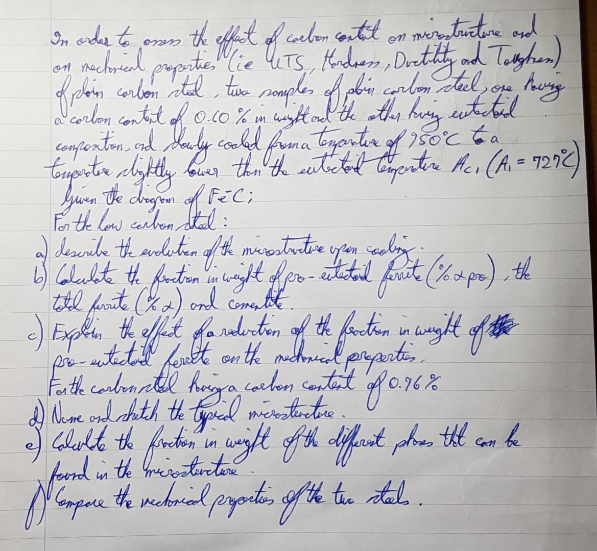 In ordas to oness the eflect of cabbon contat on | Chegg.com