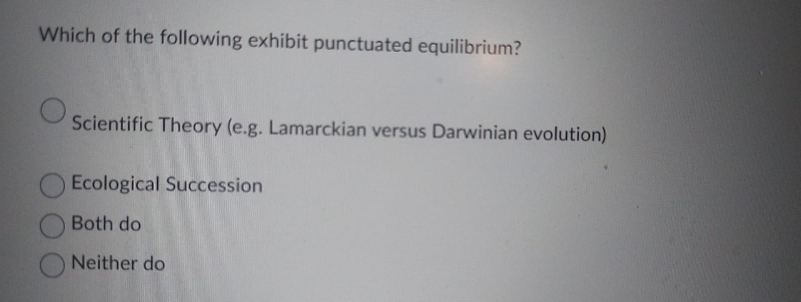Solved Which of the following exhibit punctuated | Chegg.com