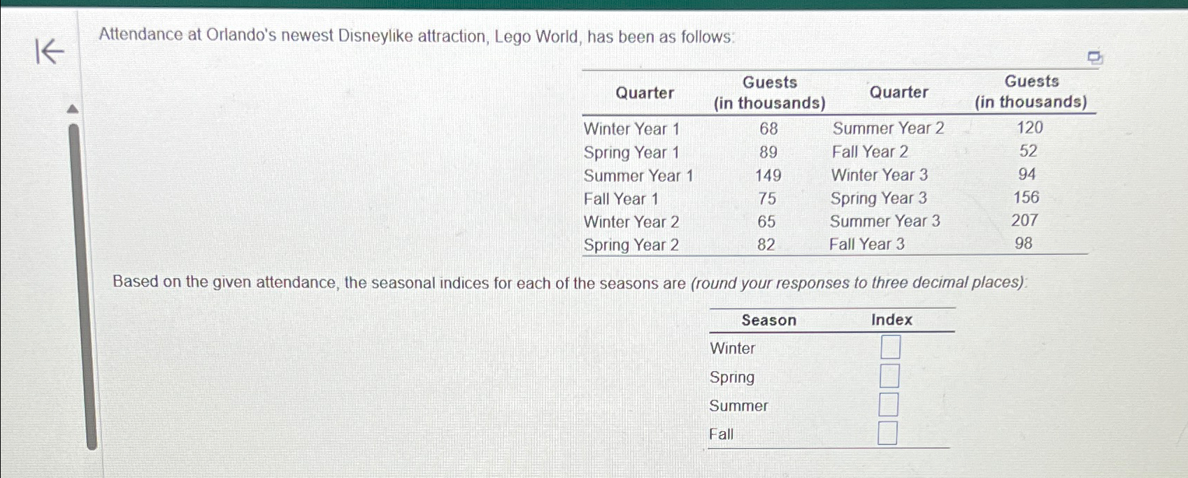 Solved Attendance at Orlando's newest Disneylike attraction, | Chegg.com