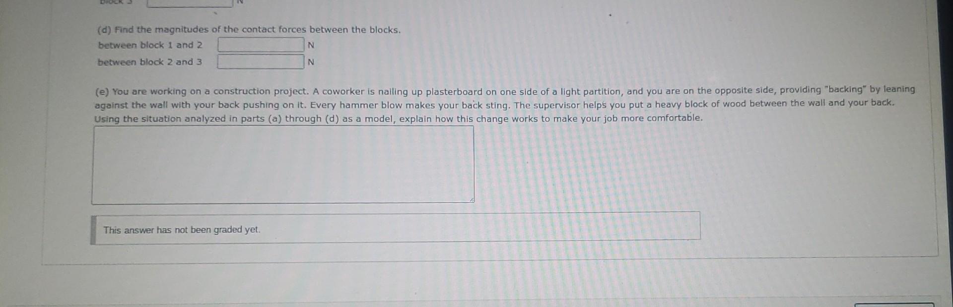 Solved In Example 5.7, we pushed on two blocks on a table. | Chegg.com