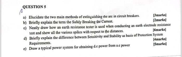 Solved QUESTION 5 a) Elucidate the two main methods of | Chegg.com