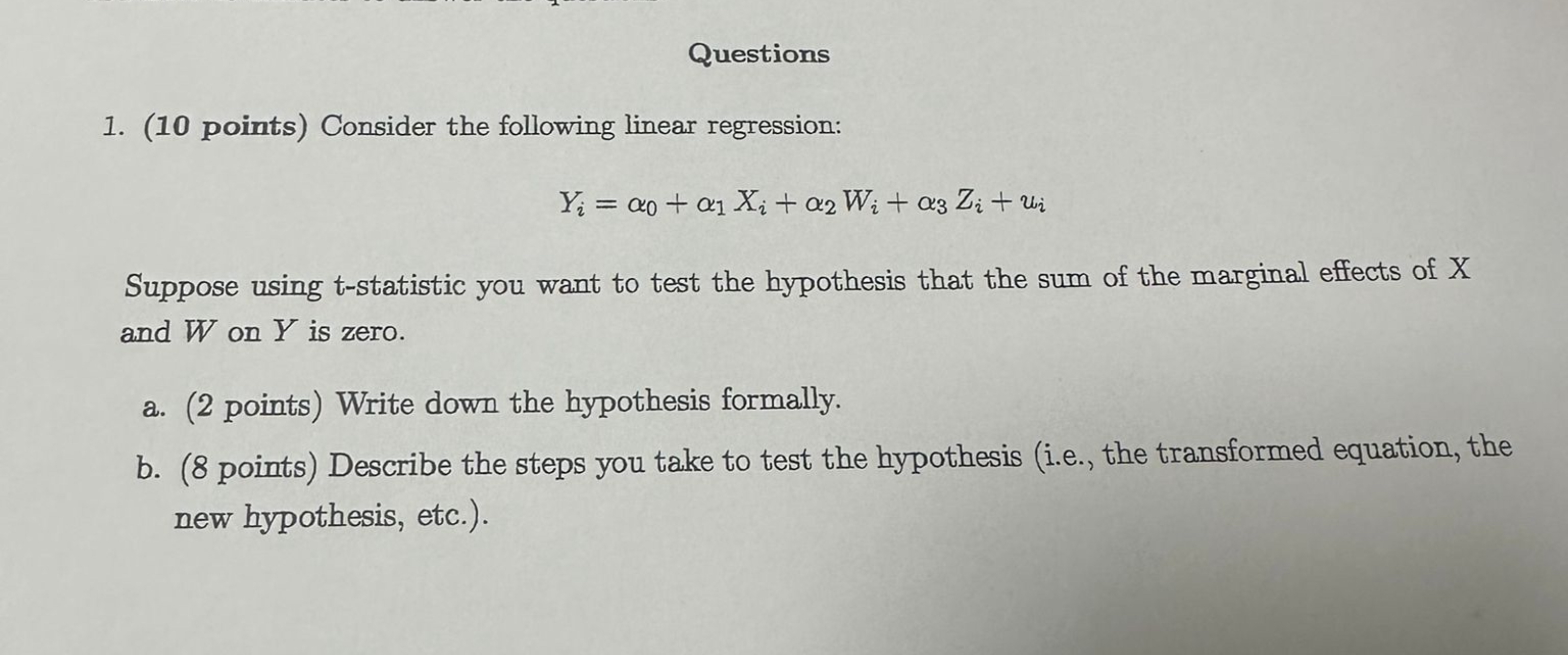 Solved Questions(10 ﻿points) ﻿Consider the following linear | Chegg.com