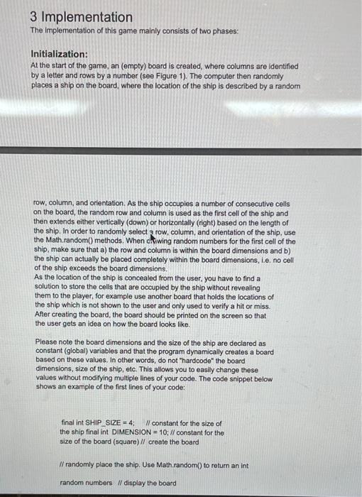 Solved design Battle Ship using OOP Classes and Objects. You | Chegg.com