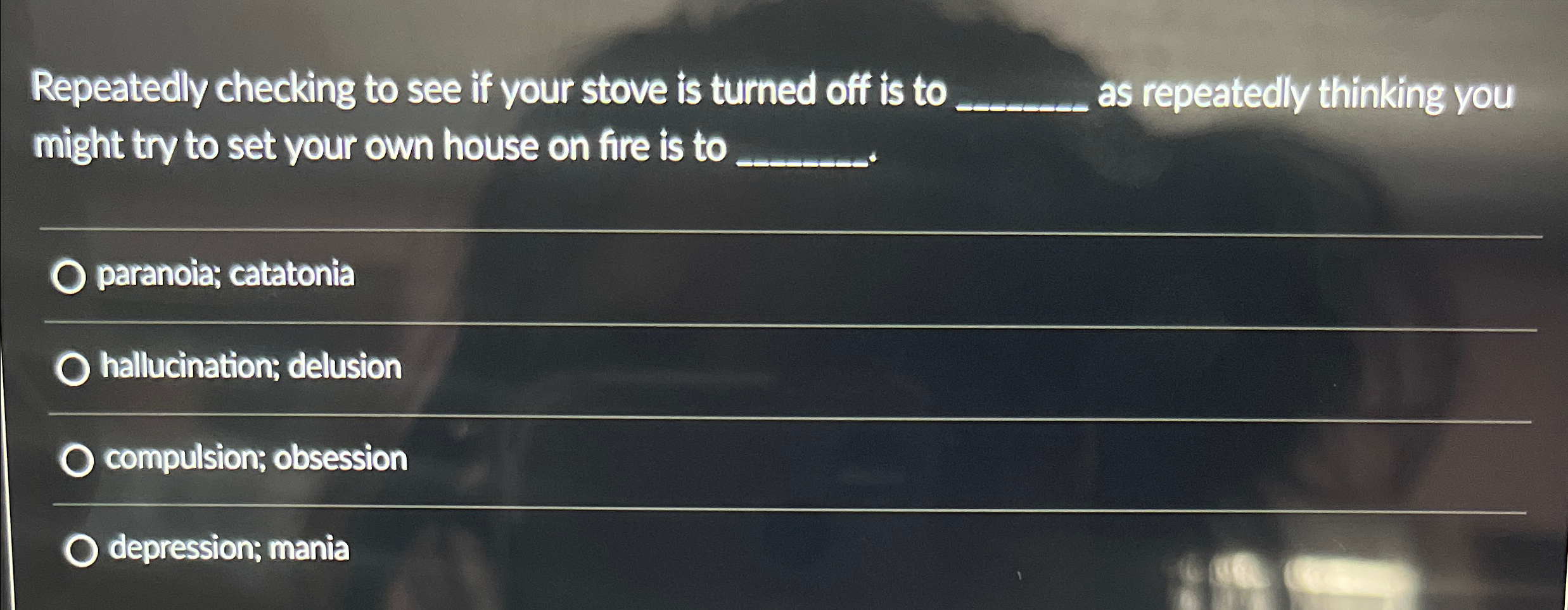 Solved Repeatedly checking to see if your stove is turned | Chegg.com