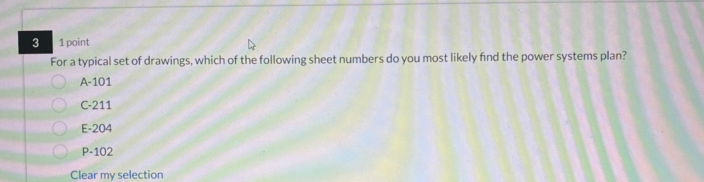 Solved 31 ﻿pointFor a typical set of drawings, which of the | Chegg.com