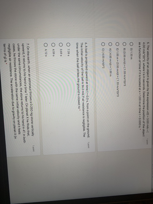 Solved PH 1. Suppose that an object is moving with constant | Chegg.com