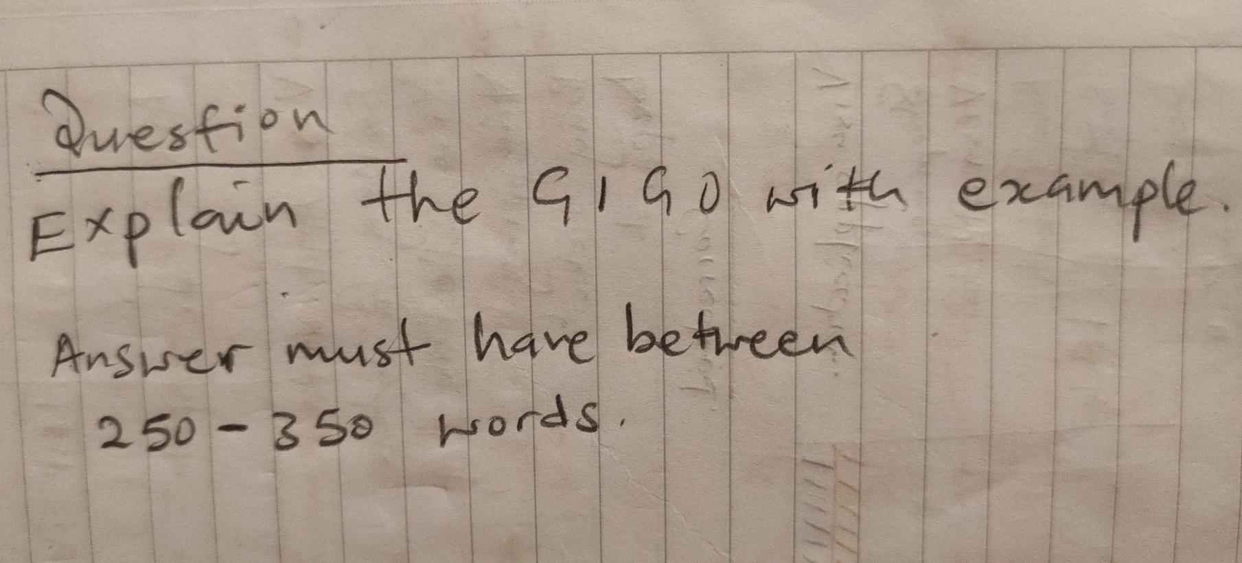 Solved A Question Explain the GiGo with example Answer must | Chegg.com