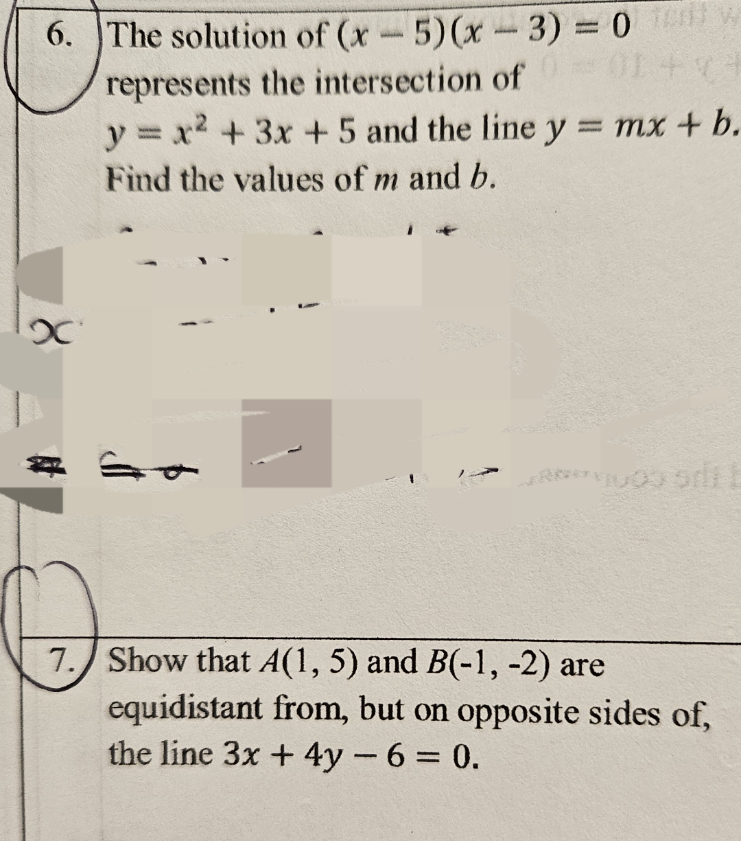 Solved The solution of (x-5)(x-3)=0 ﻿represents the | Chegg.com
