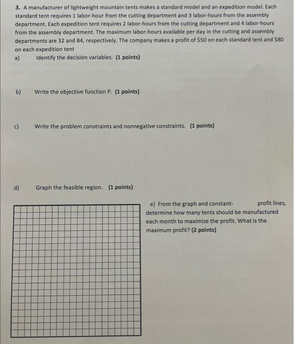 Solved c) Write the problem constraints and nonnegative | Chegg.com