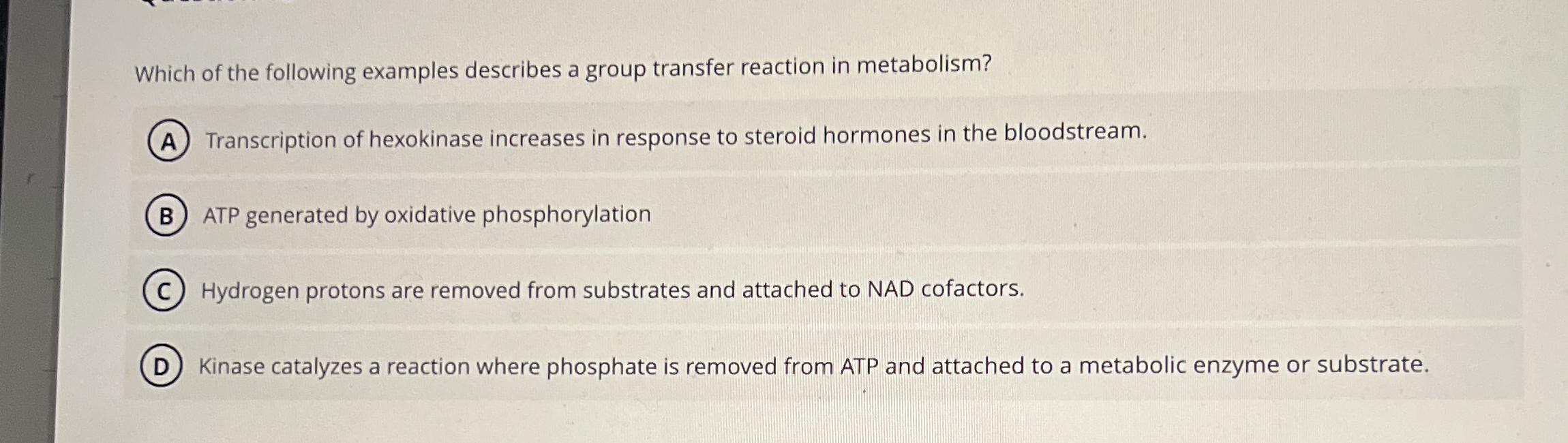 Solved Which of the following examples describes a group | Chegg.com