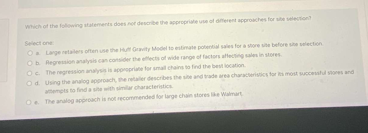 Solved Which of the following statements does not describe | Chegg.com