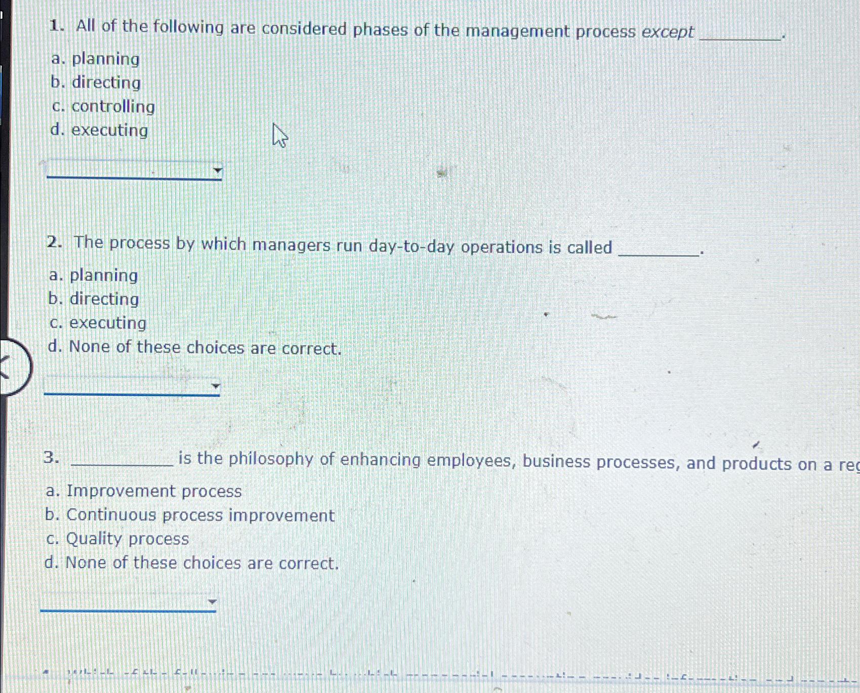Solved All of the following are considered phases of the | Chegg.com