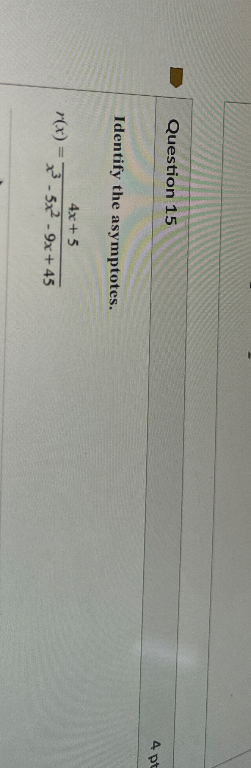 Solved Question 15Identify the | Chegg.com