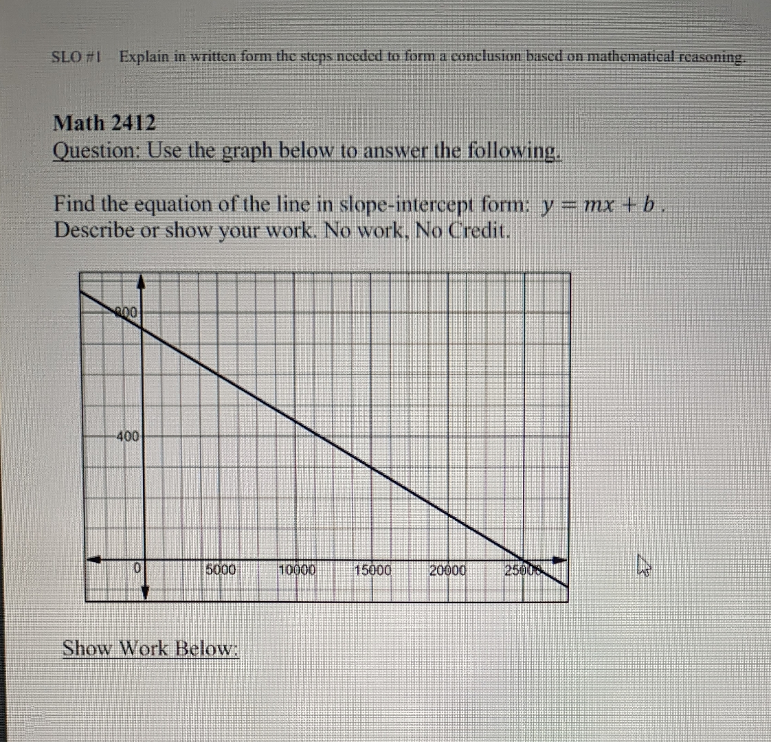 Solved SLO H1 ﻿Explain in written form the steps needed to | Chegg.com