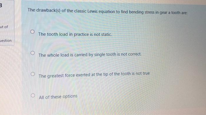Solved 3 The drawback(s) of the classic Lewis equation to | Chegg.com