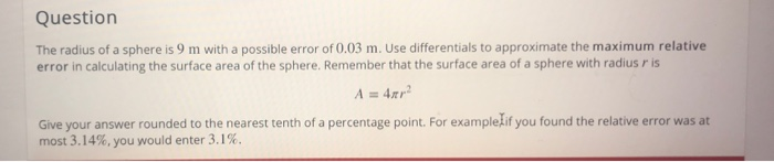 Solved Maximum Relative Error | Chegg.com