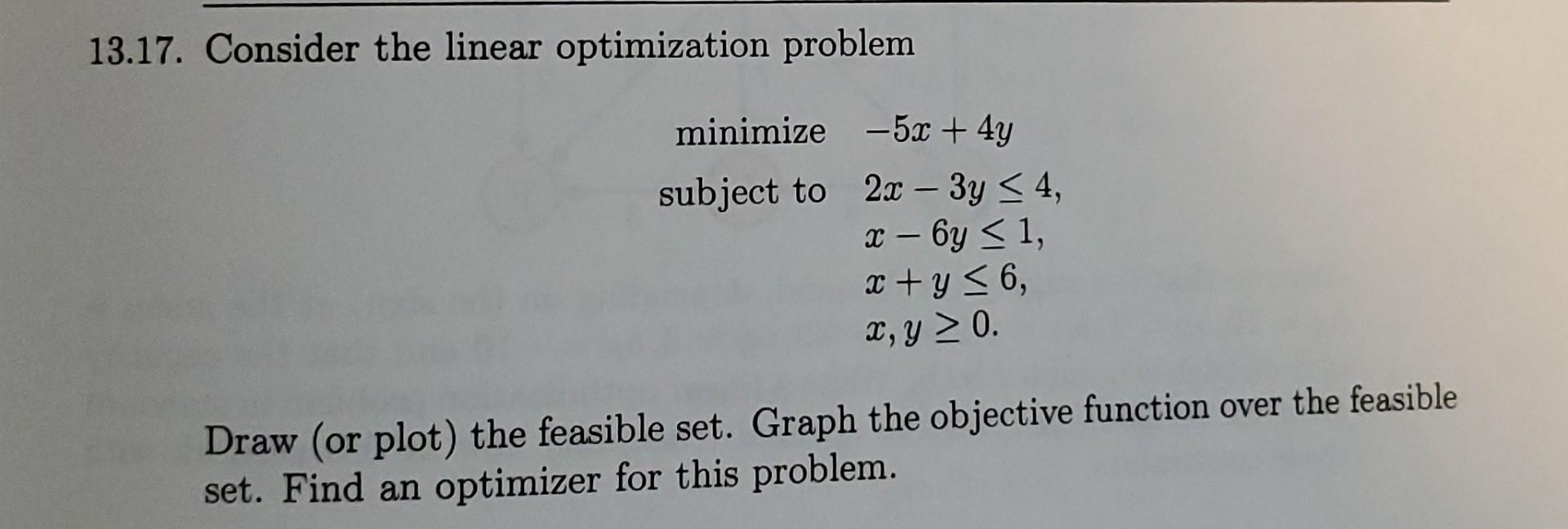 Solved 13.37. For each of the linear optimization problems | Chegg.com