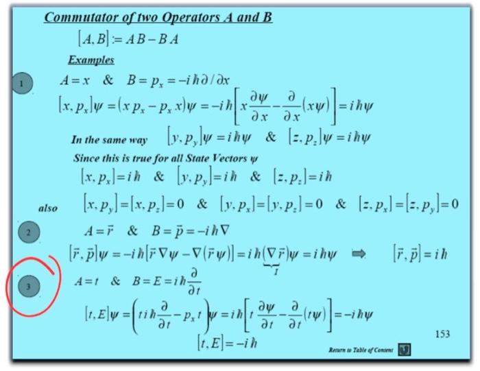 Solved Commutator Of Two Operators A And B [a B] Ab−ba