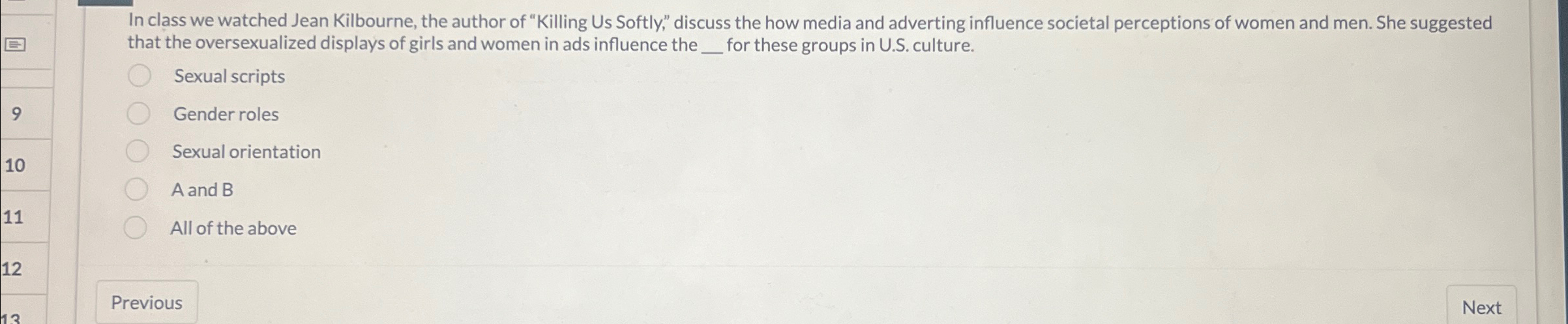 Solved In class we watched Jean Kilbourne, the author of | Chegg.com ...