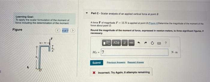 Solved Learning Goal: To apply the scalar formulation of the | Chegg.com