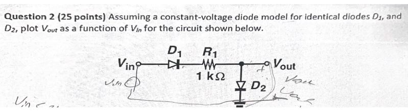 Solved Question 2 ( 25 ﻿points) ﻿Assuming a constant-voltage | Chegg.com