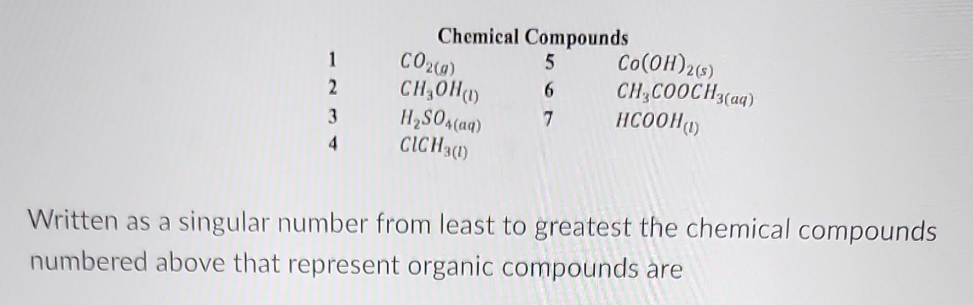 Solved Written as a singular number from least to greatest | Chegg.com