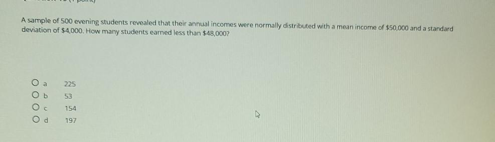 Solved A sample of 500 evening students revealed that their | Chegg.com
