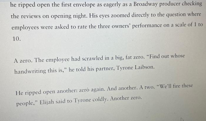 Solved Elijah Gold and His Restaurant Elijah Gold knew | Chegg.com