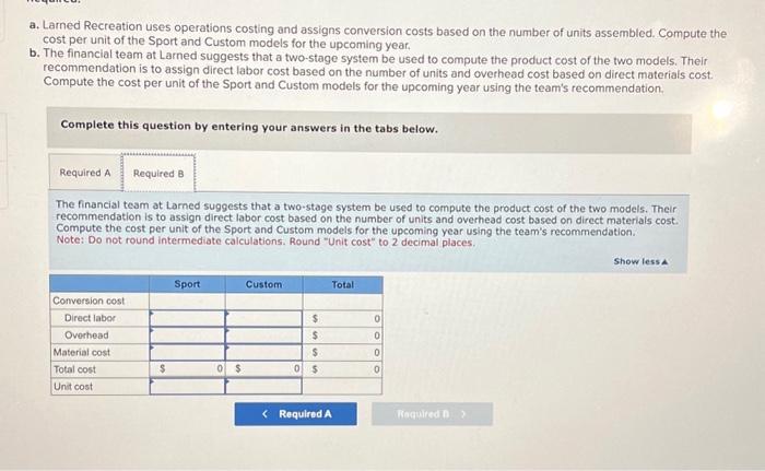 Solved Problem 6-71 (Algo) Operations Costing and Two-Stage | Chegg.com