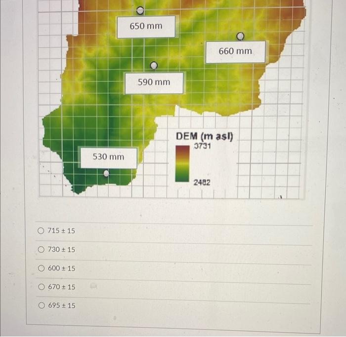 Solved Calculate the catchment-average rainfall for the | Chegg.com
