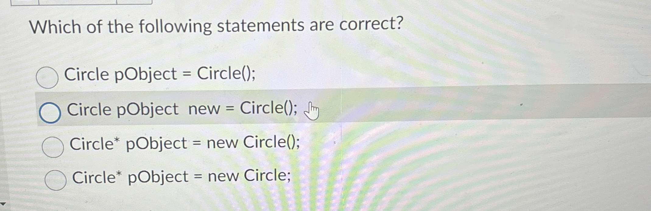 Solved Which of the following statements are correct?Circle | Chegg.com