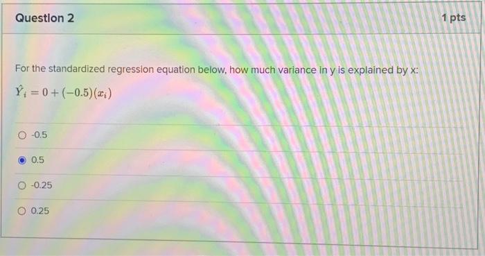 Solved For the standardized regression equation below, how | Chegg.com
