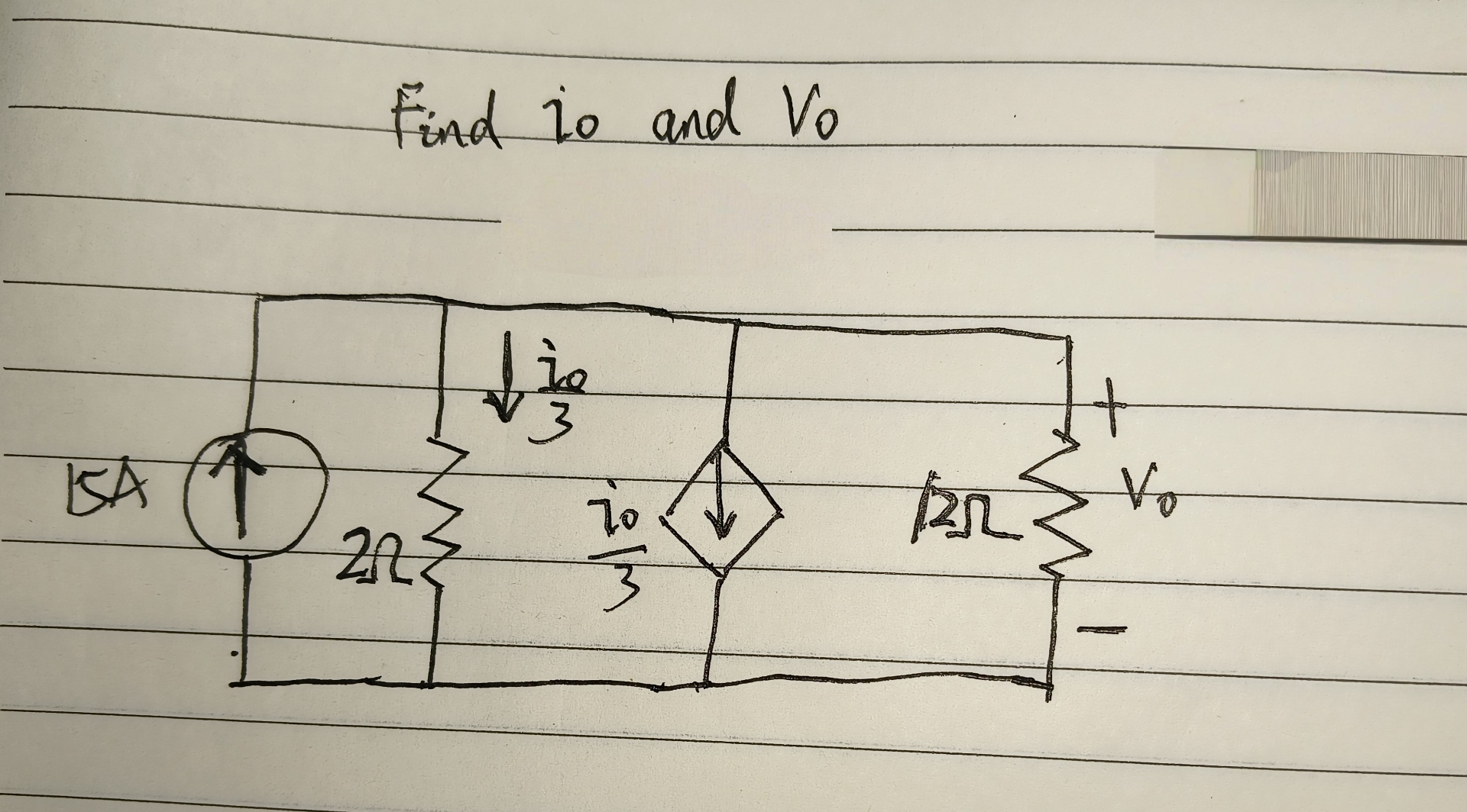 Solved Circuit Issuesfind I0 ﻿and V0