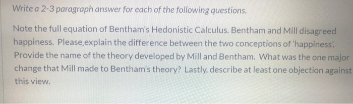 Write a 2-3 paragraph answer for each of the | Chegg.com