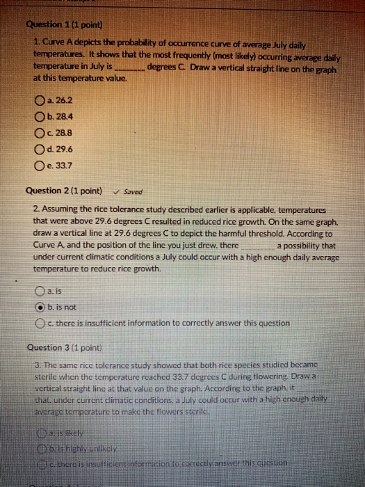 Solved Use the below graph to answer questions 1-3. A | Chegg.com