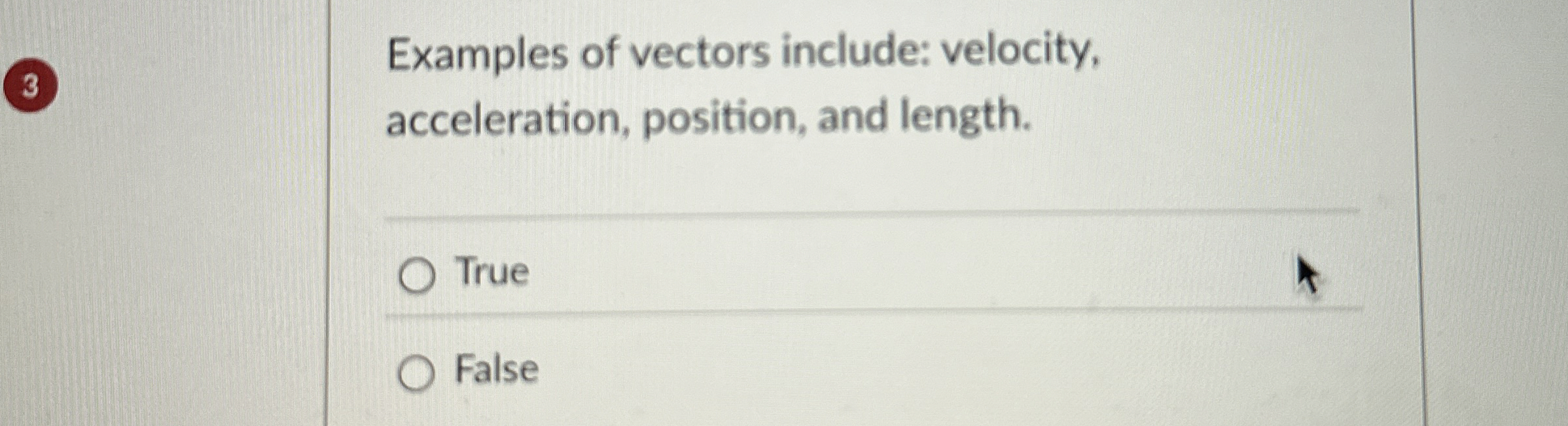 Solved Examples of vectors include: velocity,acceleration, | Chegg.com