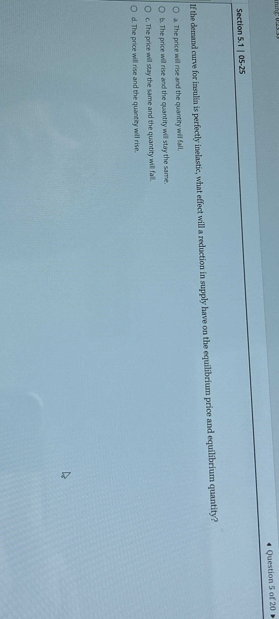 Solved Section 5.1 | 05-25If the demand curve for insulin is | Chegg.com