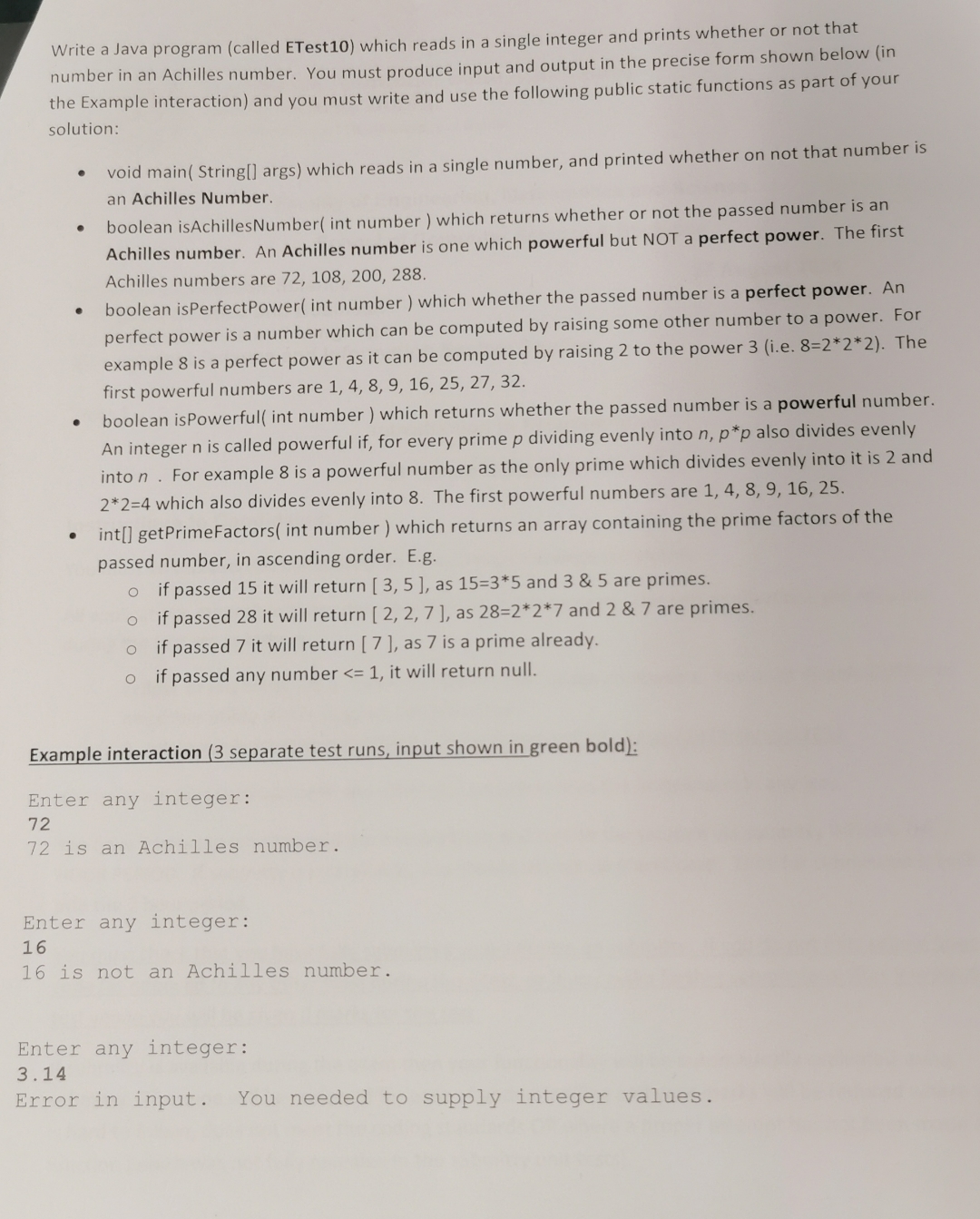 Solved Write a Java program (called ETest10) ﻿which reads in | Chegg.com