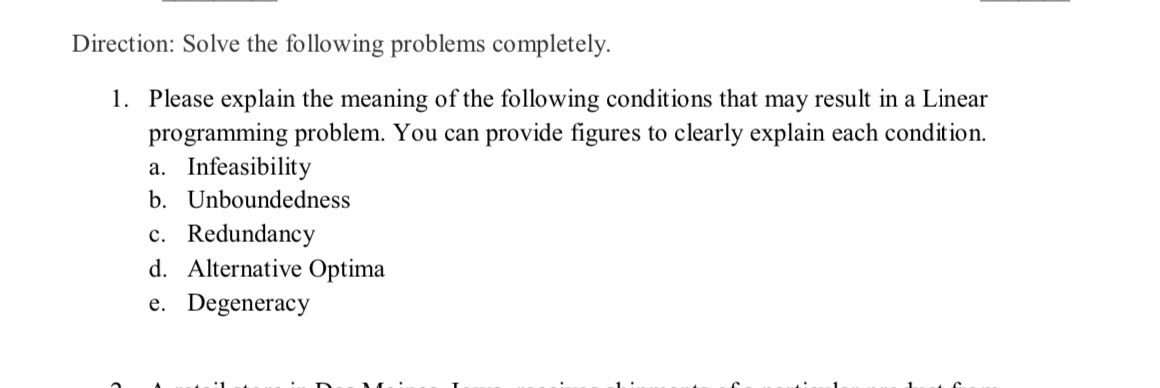 Solved Direction: Solve the following problems | Chegg.com