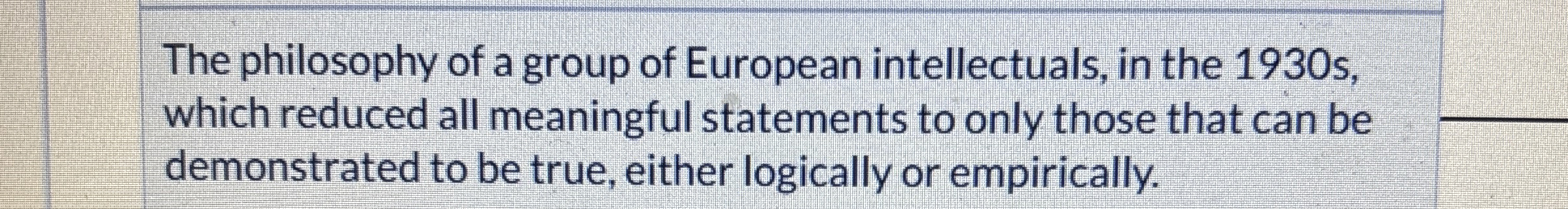 Solved The philosophy of a group of European intellectuals, | Chegg.com