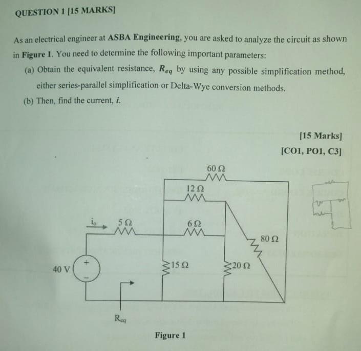 Solved As an electrical engineer at ASBA Engineering, you | Chegg.com