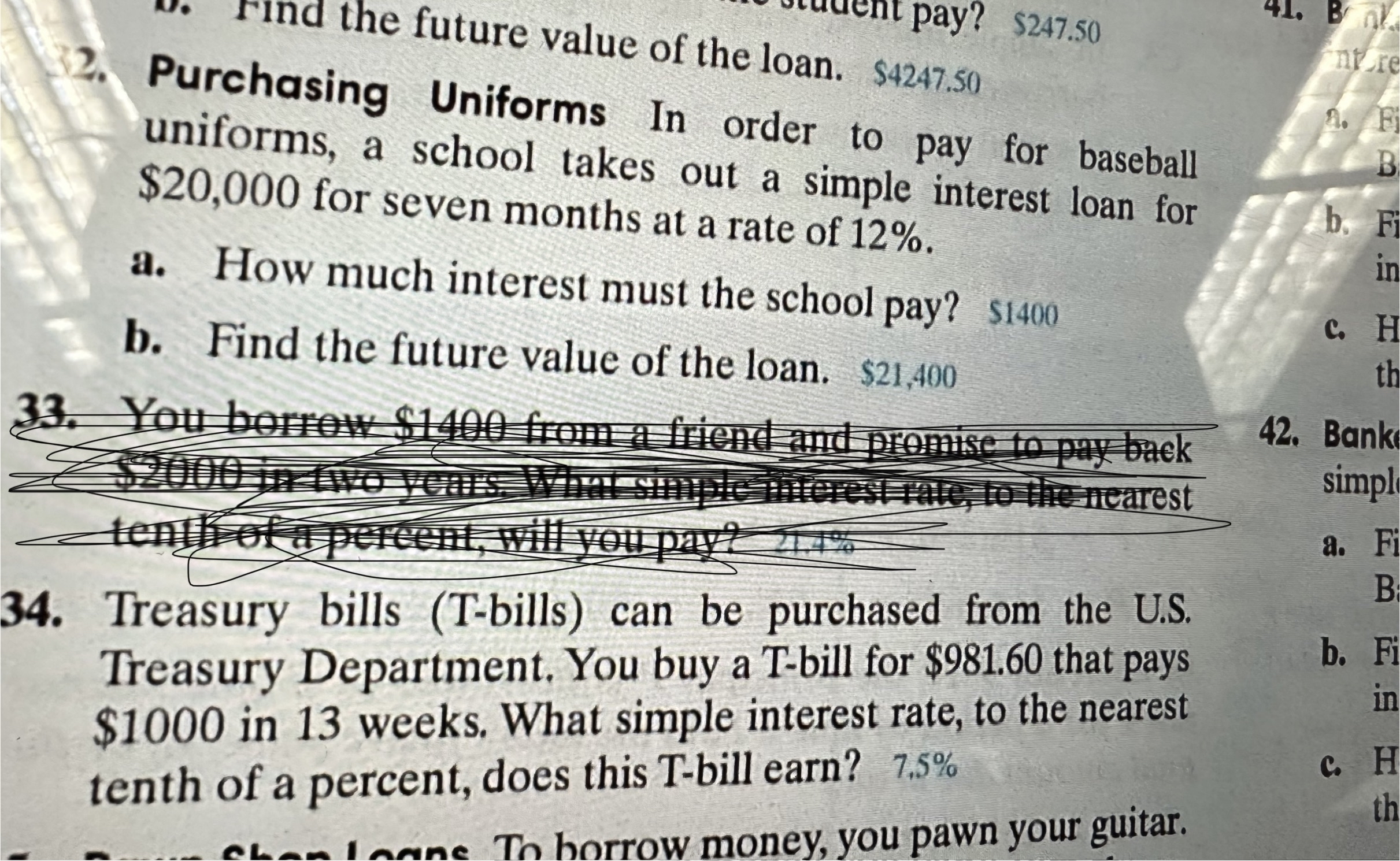 Solved How to solve 2. ﻿Purchasing Uniforms In order to pay | Chegg.com